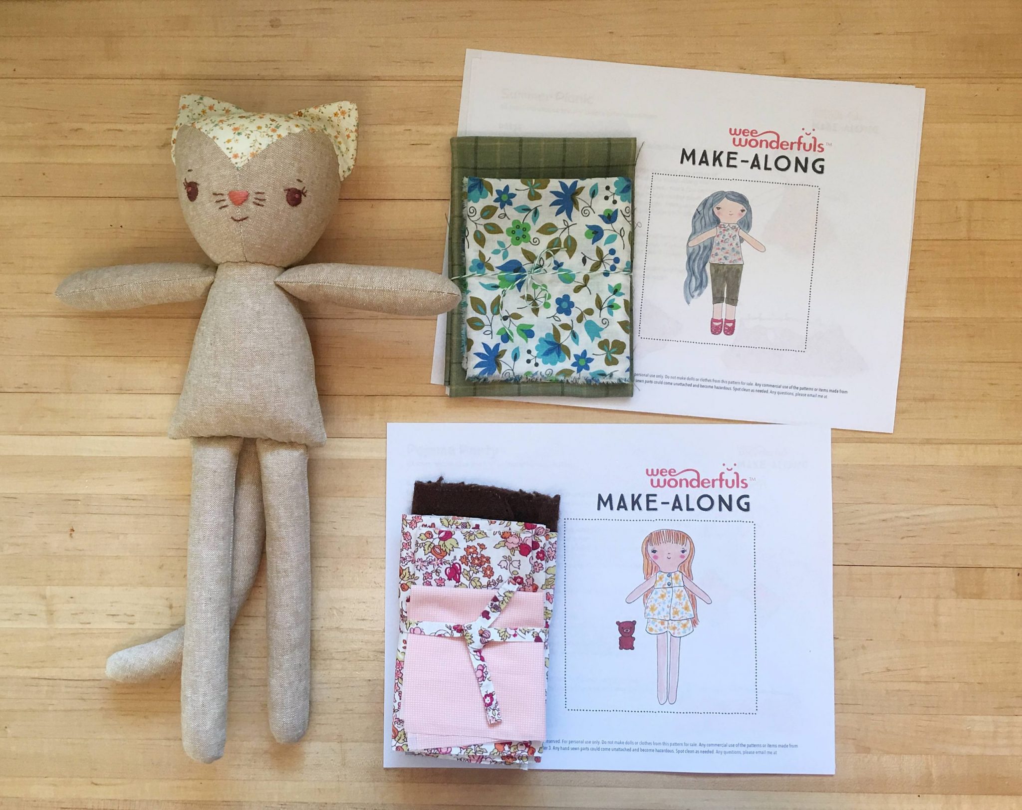 Make-Along Doll and Pattern Bundles - Wee Wonderfuls