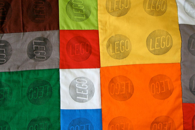 Oscar's lego quilt - Wee Wonderfuls