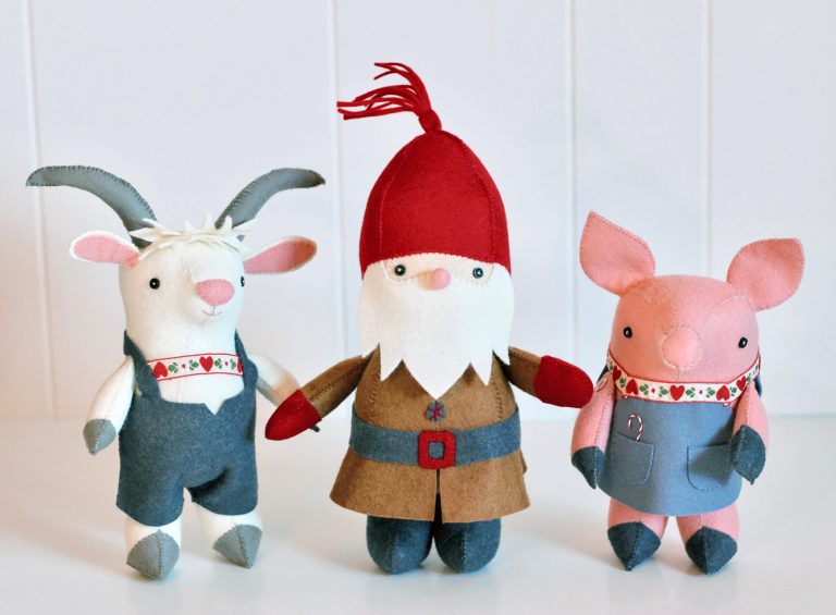 Scandi Trio - new hand sewing patterns - Wee Wonderfuls